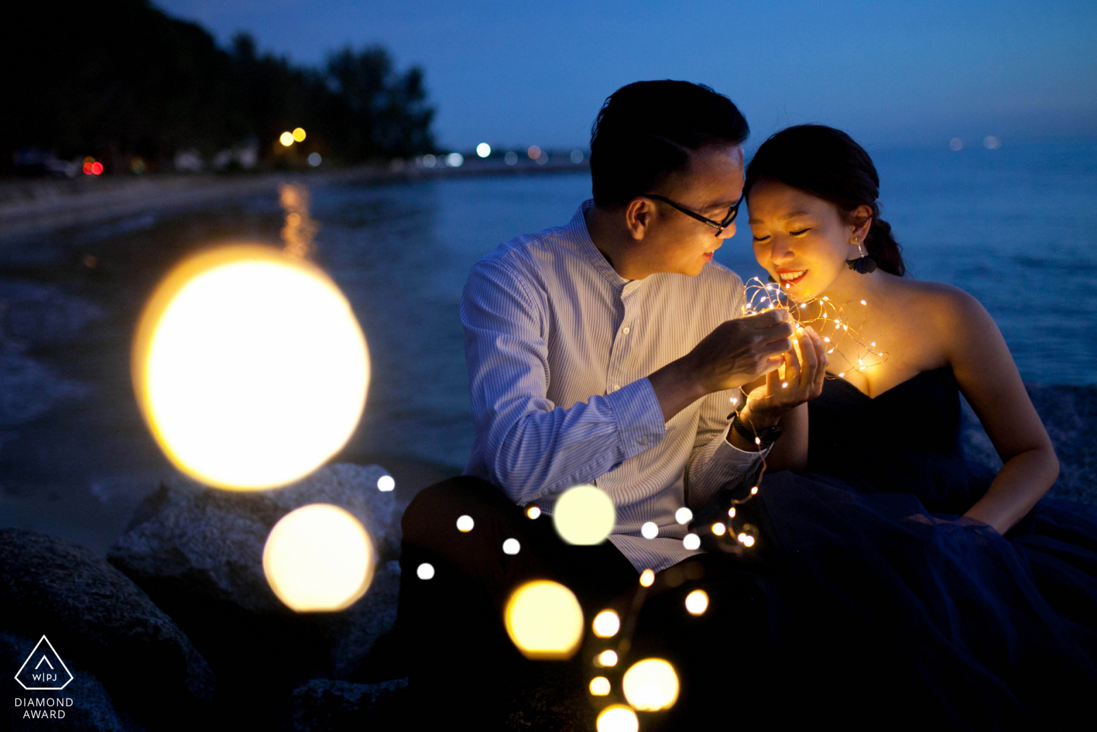 Dusk + Evening + Night | Pre-Wedding Engagement Photography | WPJA